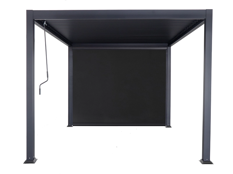 Vorhang für Pergola HOLBOX 275x224.5cm halb abdunkelnd grau - Conforama CH