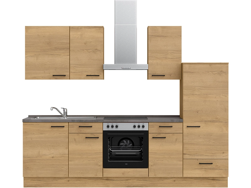 Cucina completa con elettrodomestici MODUSET STRUCTURA CLASSIC Rovere ...