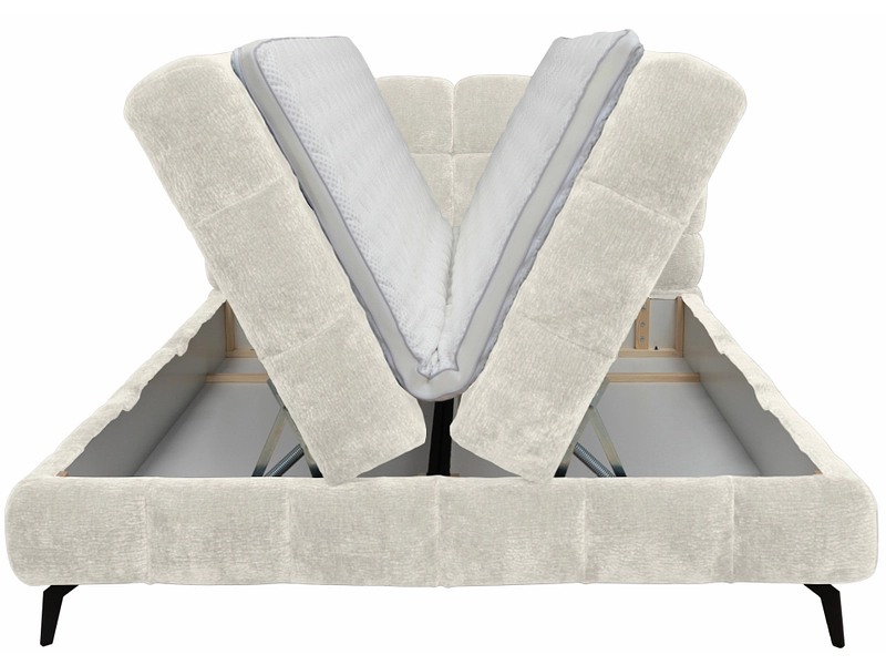 Boxspring BUBBLE beige 200x200cm mi-ferme - Conforama CH