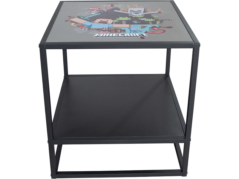 MINECRAFT Table d'appoint MINECRAFT 45x45x48cm noir - Conforama CH