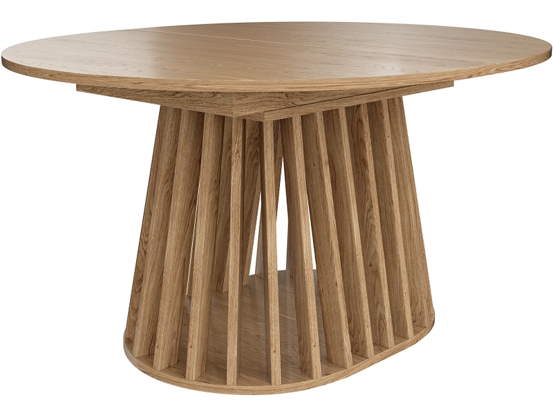 Table extensible FRIDA 120-186x144x75cm chêne - Conforama CH