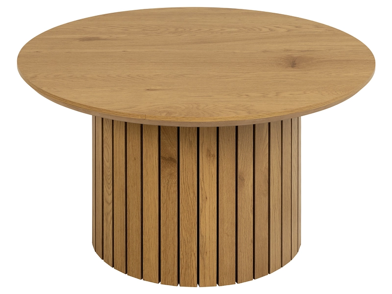 Table basse YALE 80x80x42cm chêne - Conforama CH