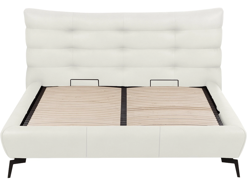 Bett WILLOW 160x200cm matt weiss - Conforama CH