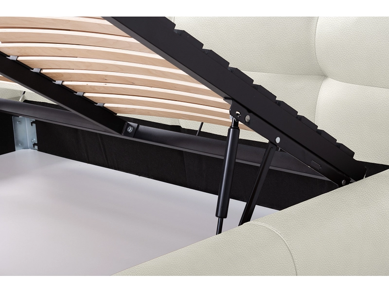 Bett WILLOW 160x200cm matt weiss - Conforama CH